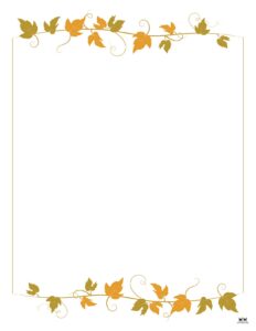 Leaf Borders - 30 FREE Printable Borders - PrintaBulk