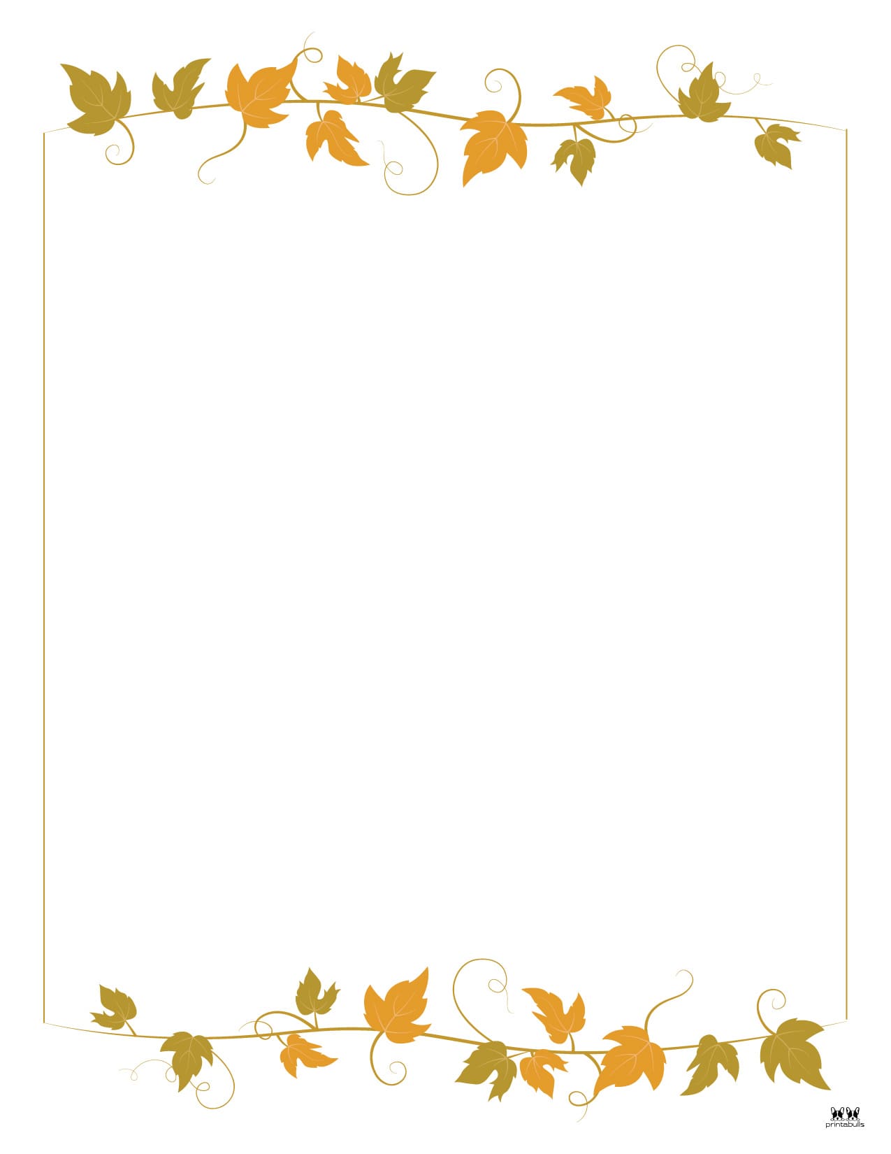 Leaf Borders - 30 FREE Printable Borders - PrintaBulk