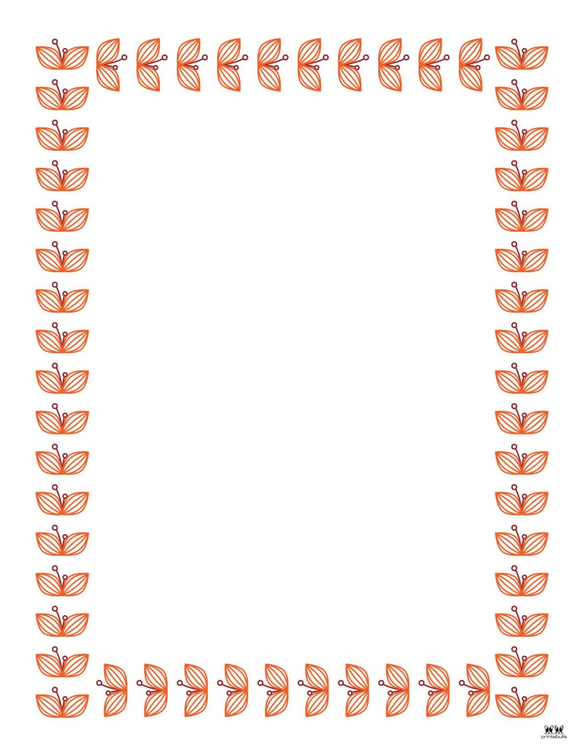 Leaf Borders - 30 FREE Printable Borders | Printabulls