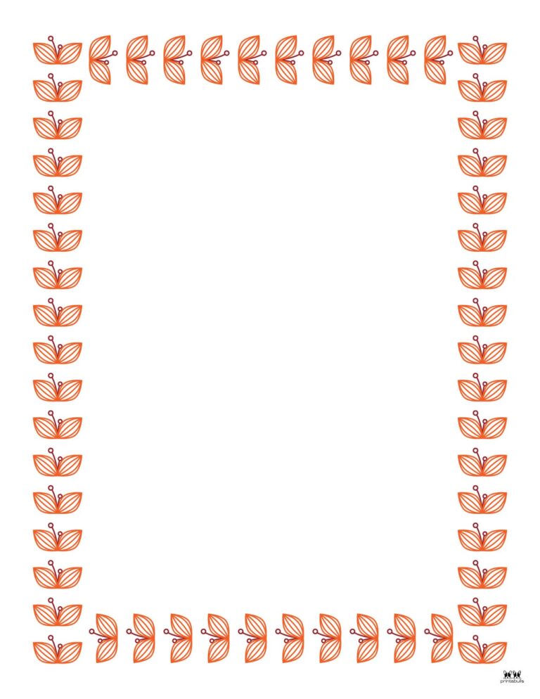 Leaf Borders - 30 FREE Printable Borders | Printabulls