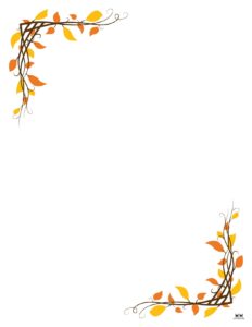 Leaf Borders - 30 FREE Printable Borders | Printabulls