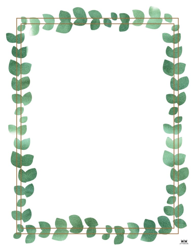 Leaf Borders - 30 FREE Printable Borders | Printabulls