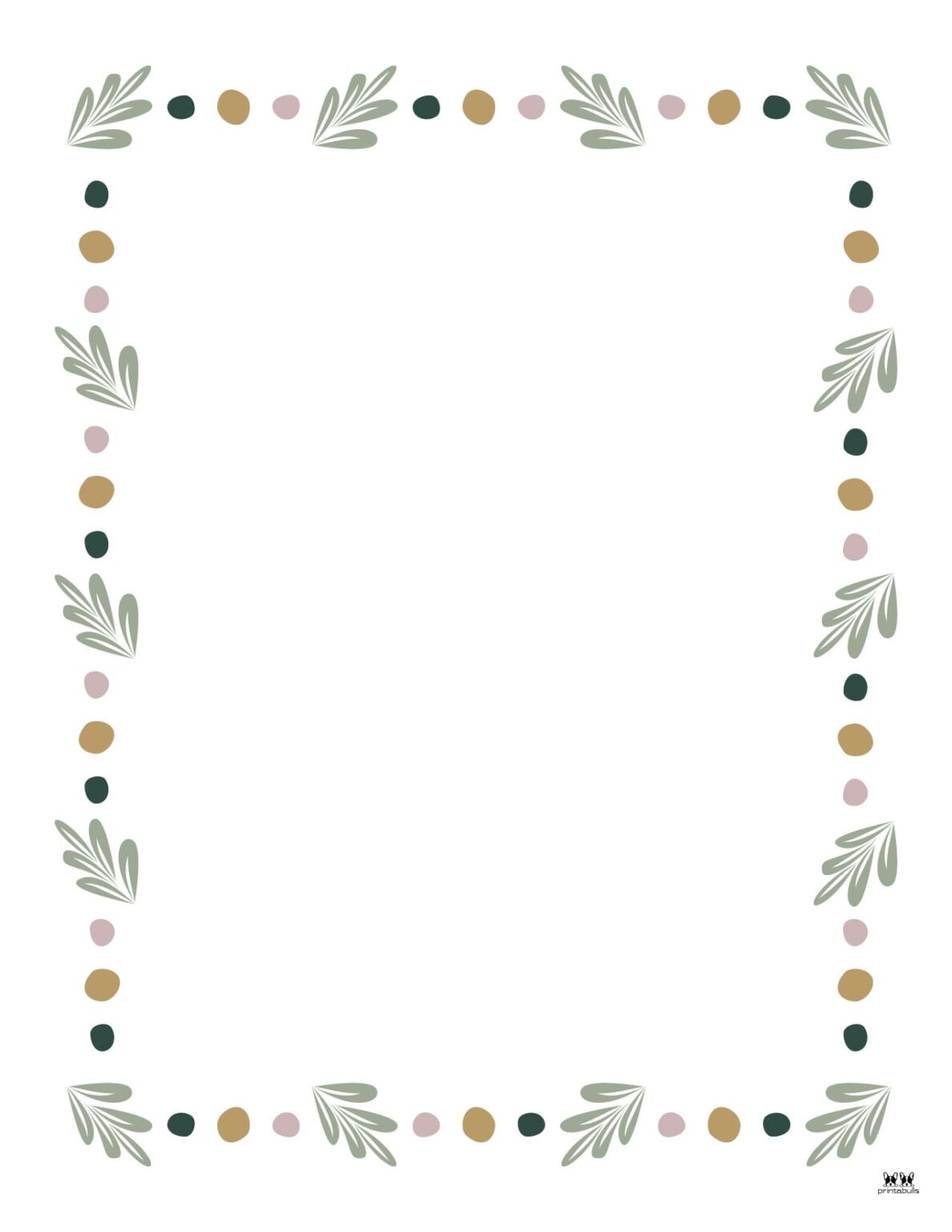 Leaf Borders - 30 FREE Printable Borders | Printabulls