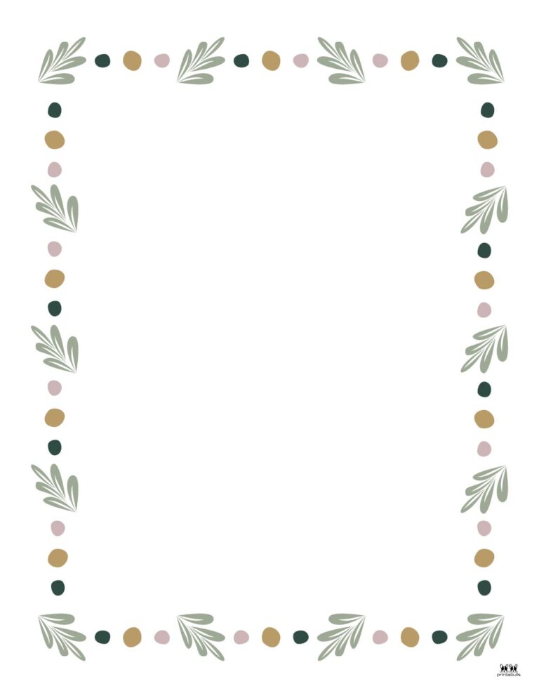 Leaf Borders - 30 FREE Printable Borders | Printabulls