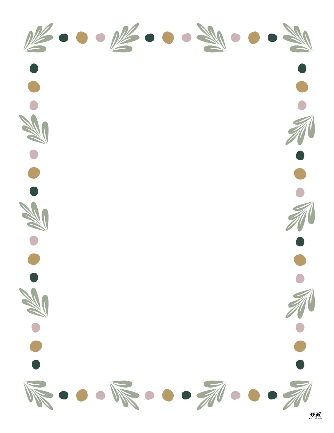 Leaf Borders - 30 FREE Printable Borders | Printabulls
