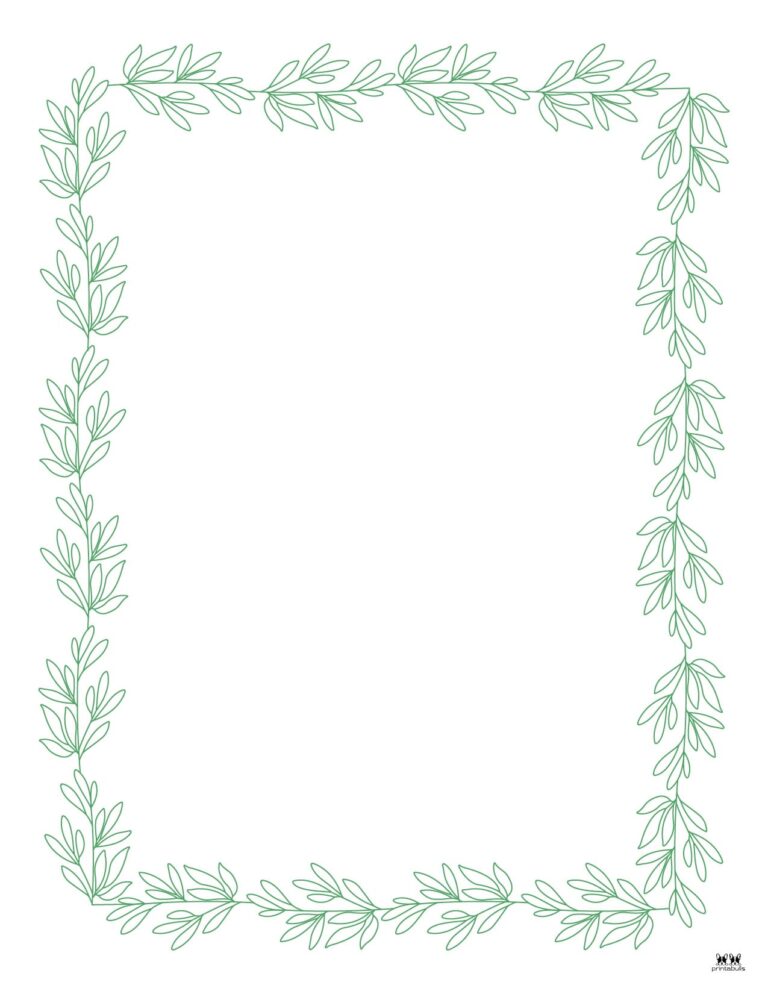 Leaf Borders - 30 FREE Printable Borders | Printabulls