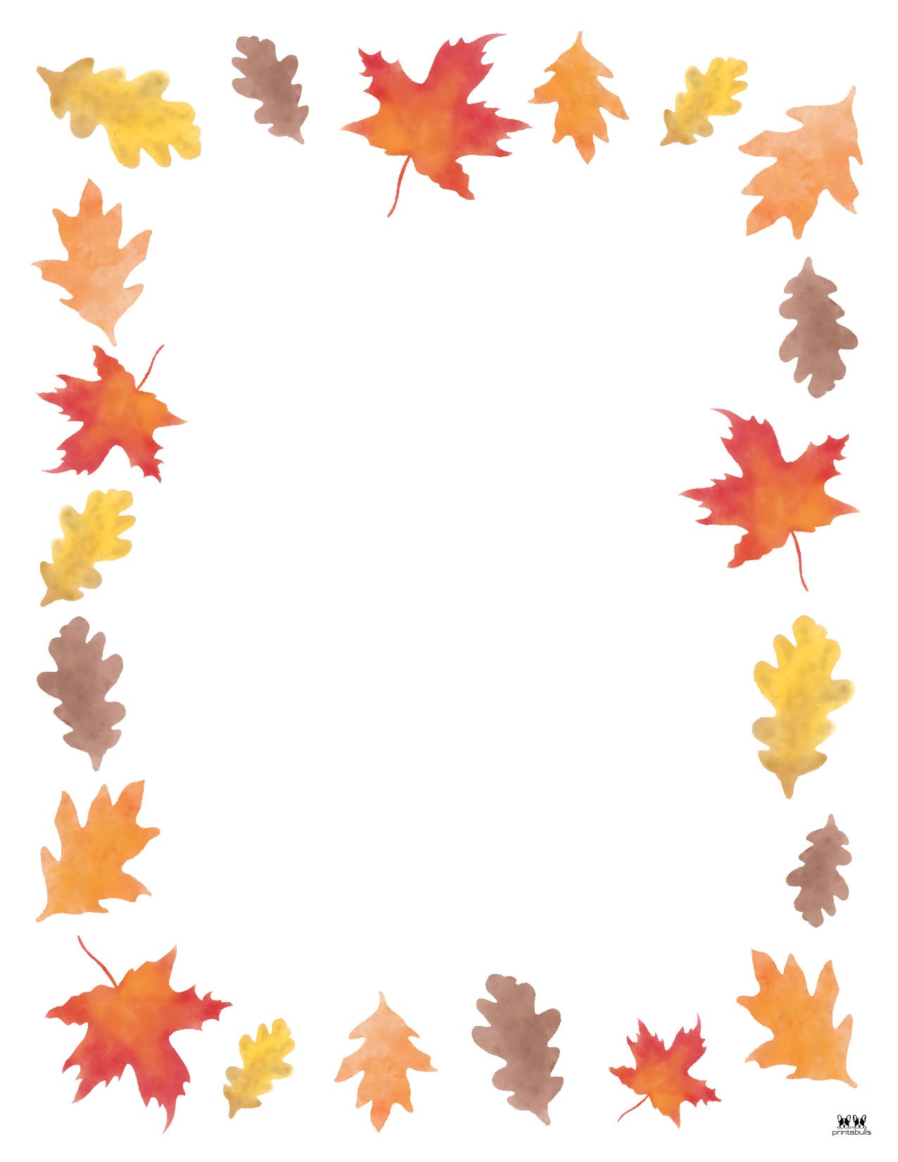 Leaf Borders - 30 FREE Printable Borders - PrintaBulk