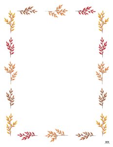 Leaf Borders - 30 FREE Printable Borders | Printabulls