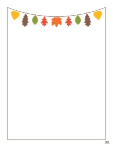 Leaf Borders - 30 FREE Printable Borders | Printabulls
