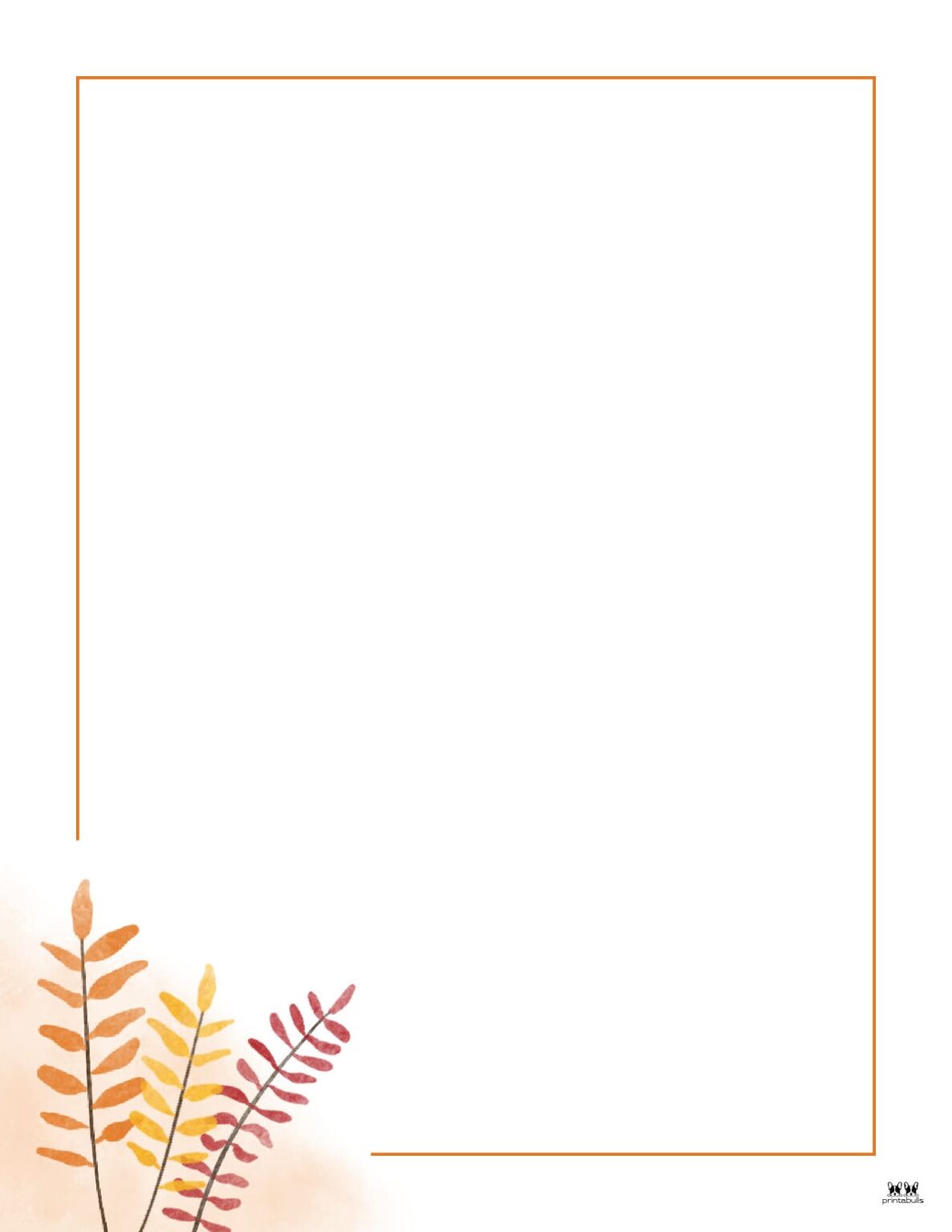 Leaf Borders - 30 FREE Printable Borders | Printabulls