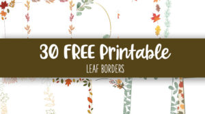 Leaf Borders - 30 FREE Printable Borders | Printabulls