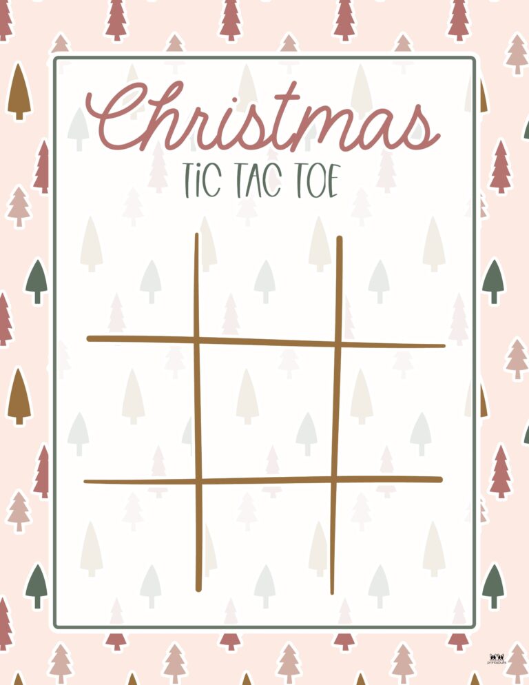 Christmas Tic Tac Toe Printables - PrintaBulk