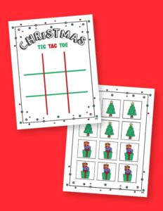 Christmas Tic Tac Toe Printables | Printabulls