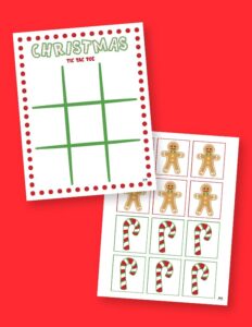 Christmas Tic Tac Toe Printables | Printabulls