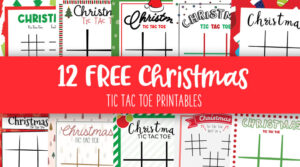 Christmas Tic Tac Toe Printables | Printabulls
