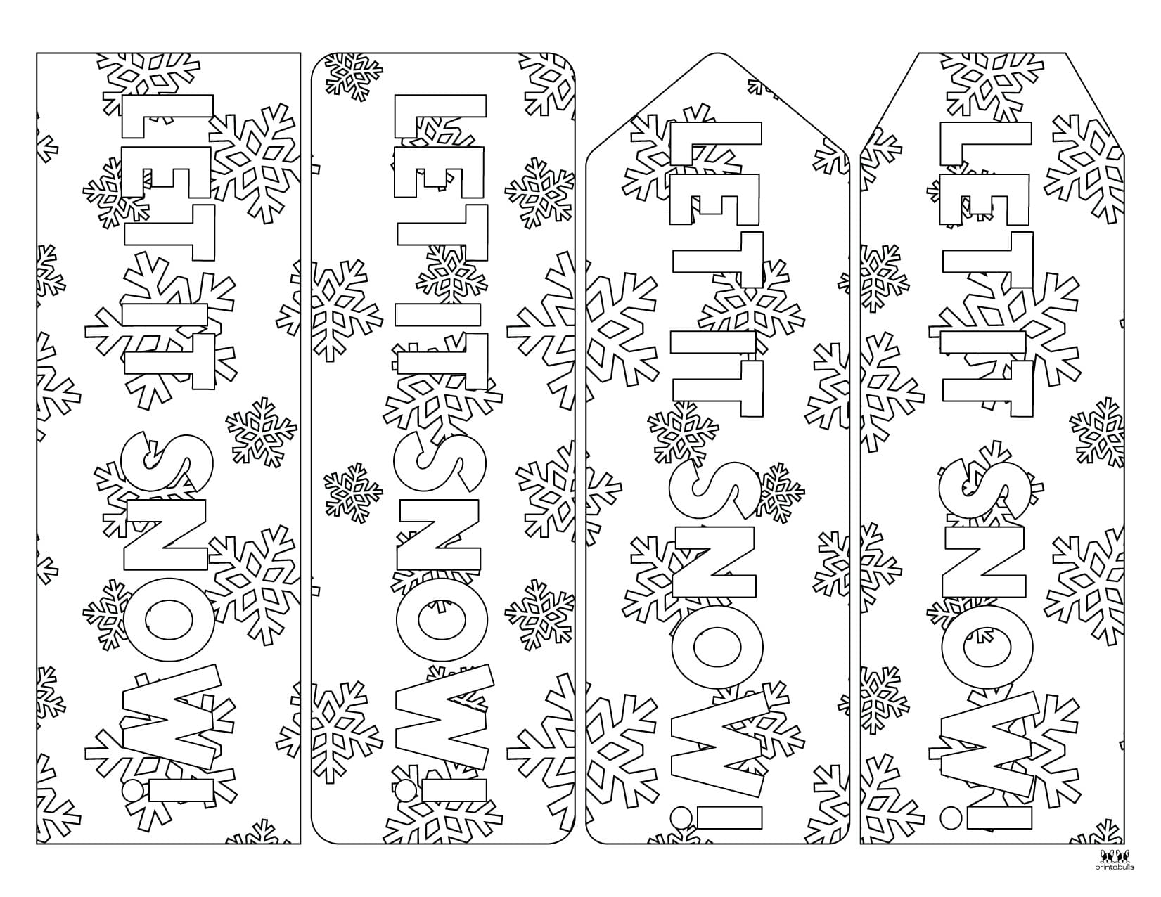 Christmas Bookmarks - 25 FREE Bookmarks | Printabulls