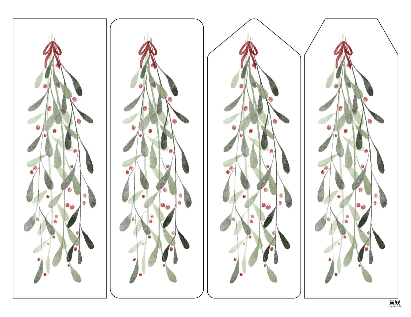 Christmas Bookmarks - 25 FREE Bookmarks | Printabulls