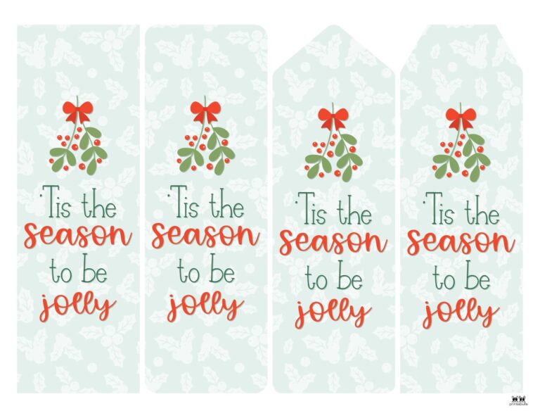 Christmas Bookmarks - 25 FREE Bookmarks | Printabulls
