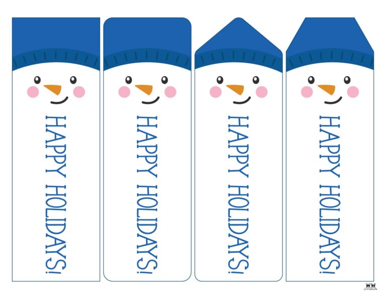 Christmas Bookmarks - 25 FREE Bookmarks | Printabulls