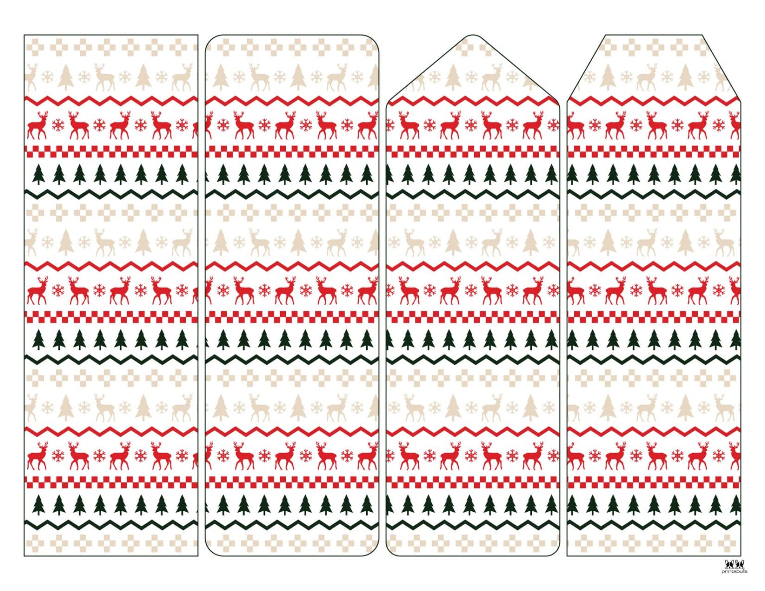 Christmas Bookmarks - 25 FREE Bookmarks - PrintaBulk