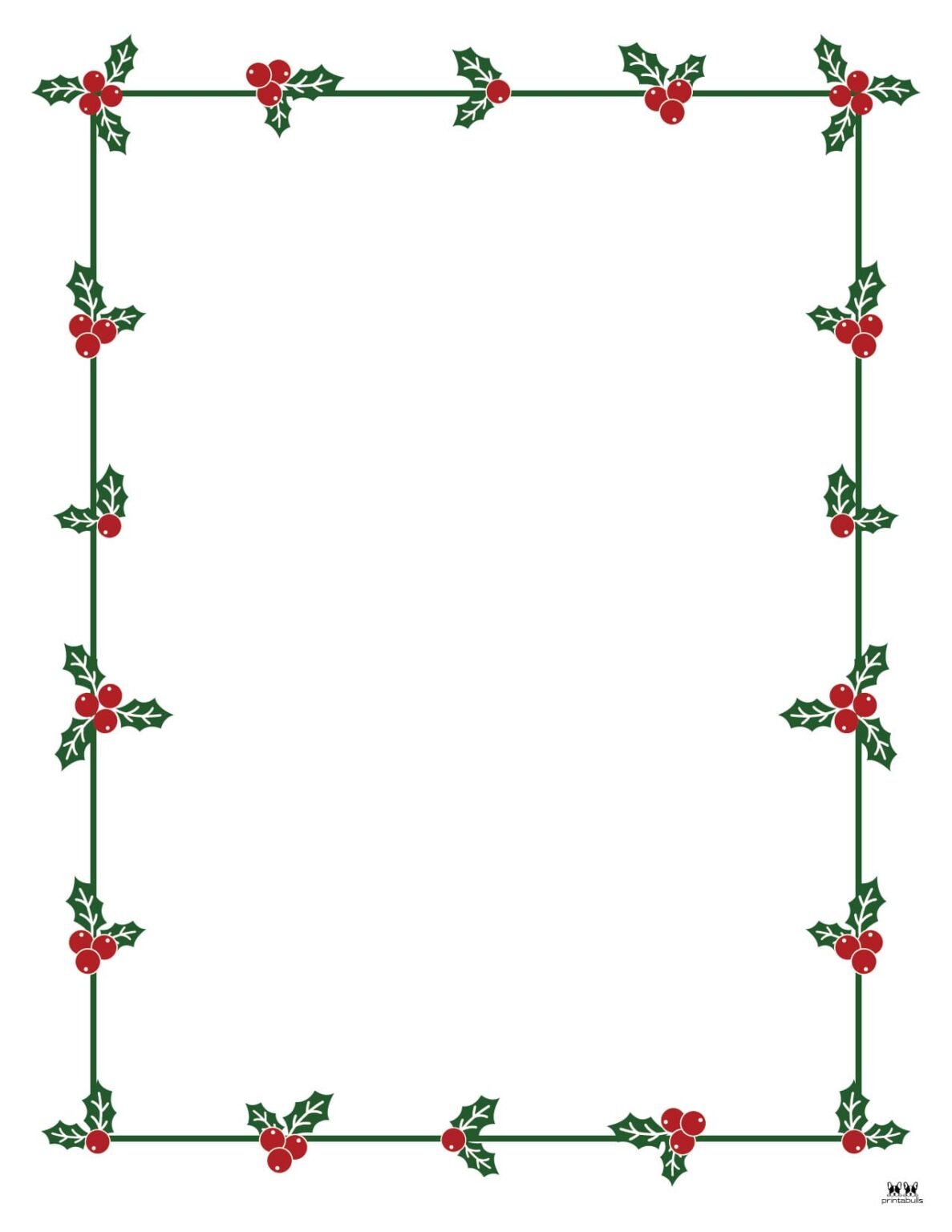 Christmas Borders - 60 FREE Printable Borders | Printabulls