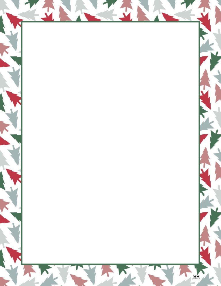 Christmas Borders - 60 FREE Printable Borders | Printabulls