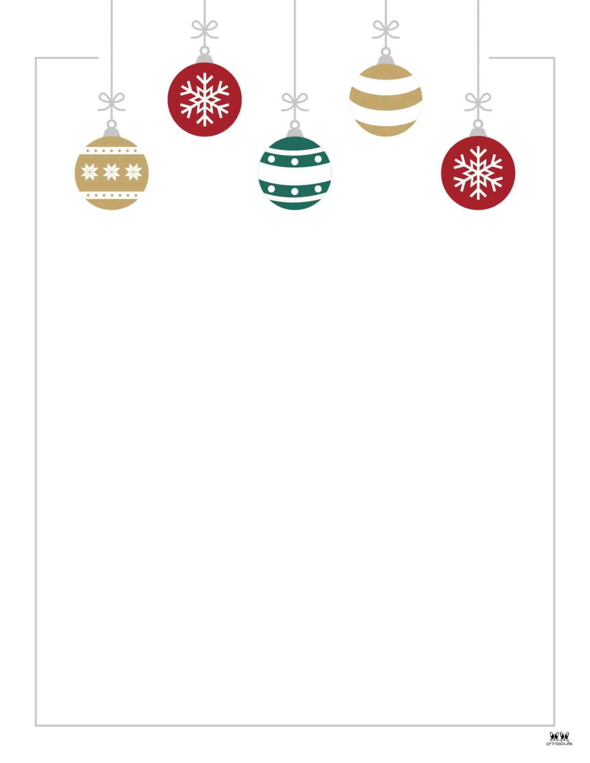 Christmas Borders - 60 FREE Printable Borders | Printabulls