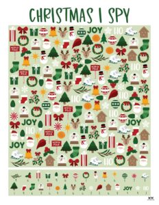 Christmas I Spy - 8 FREE Printables | Printabulls