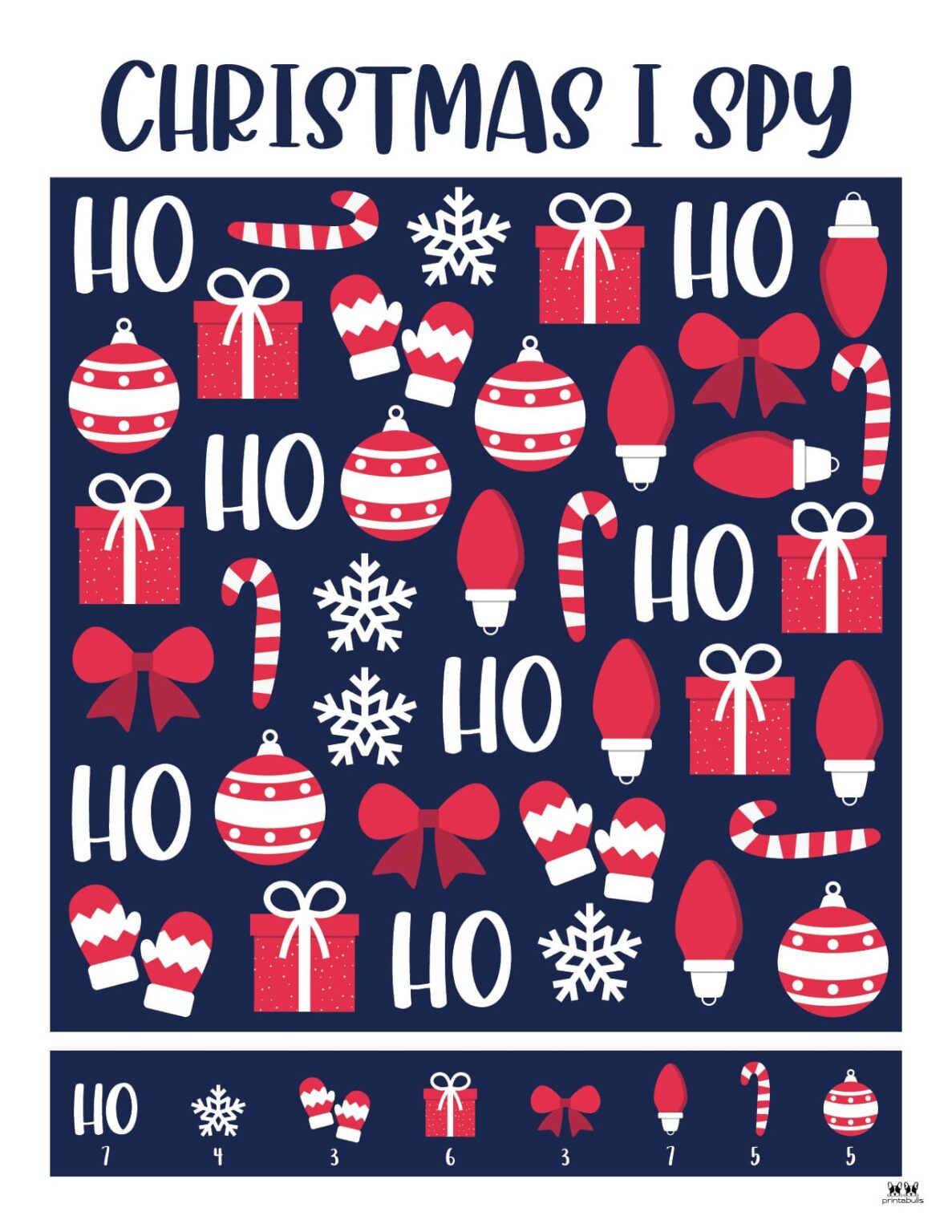 Christmas I Spy - 8 FREE Printables | Printabulls