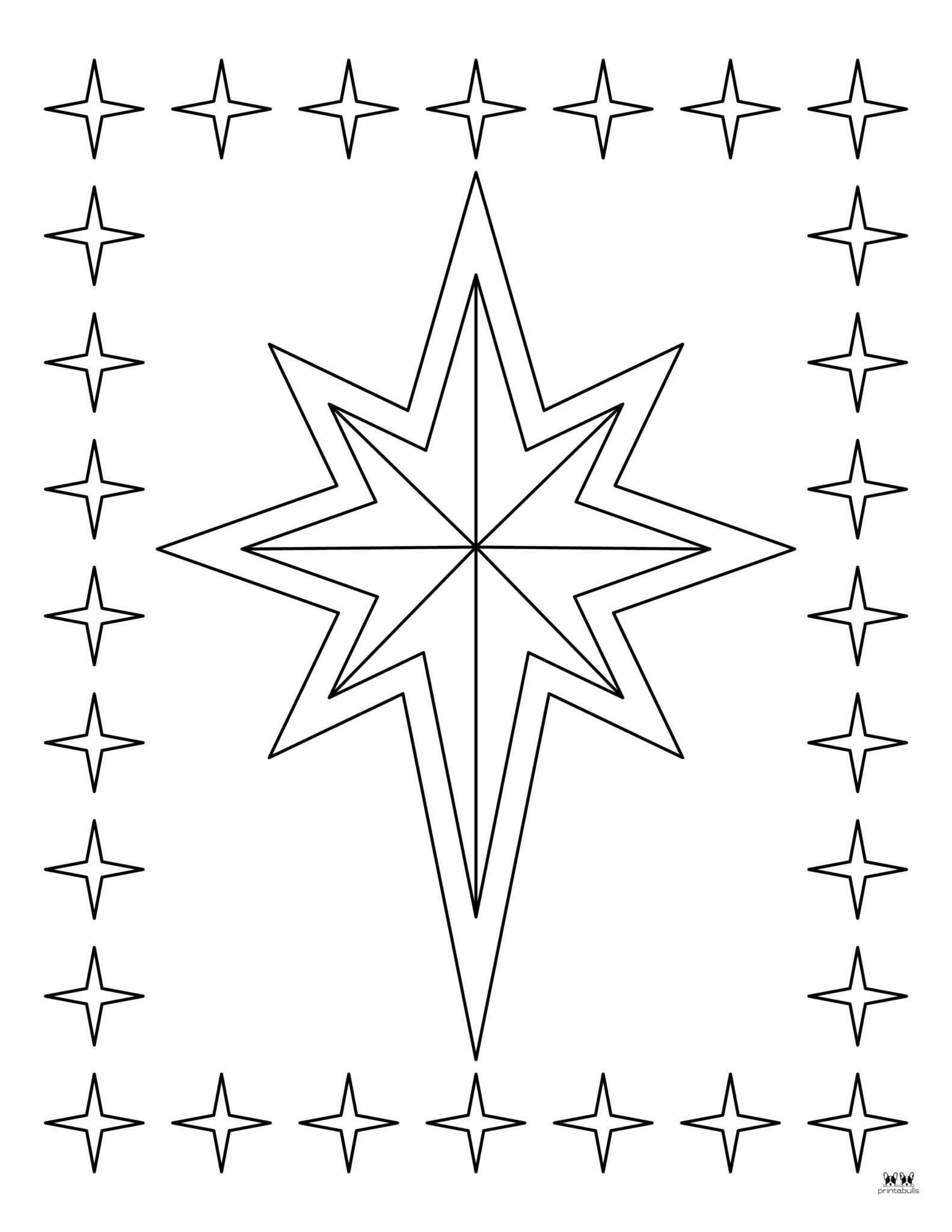 Christmas Stars - 25 FREE Printables | Printabulls