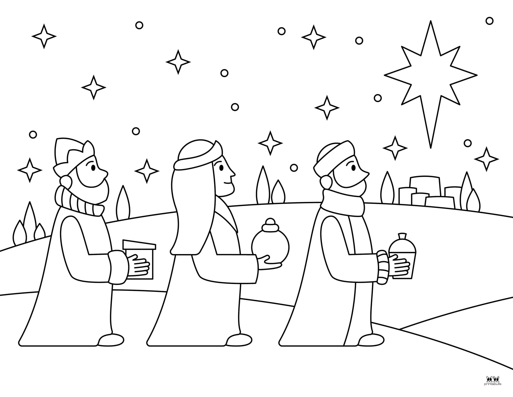 Christmas Stars - 25 FREE Printables | Printabulls