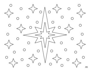 Christmas Stars - 25 FREE Printables | Printabulls