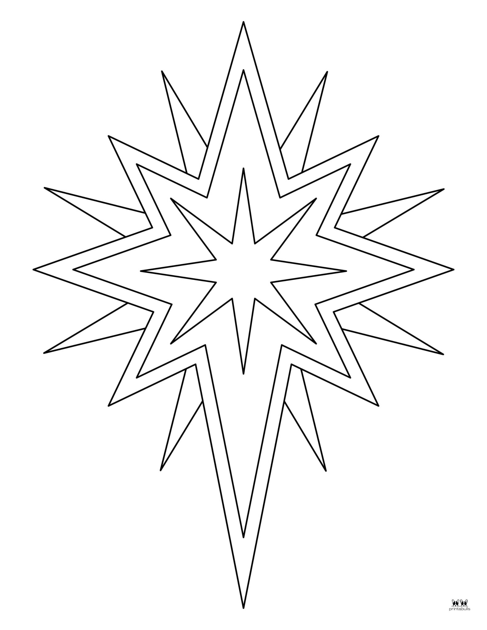 Christmas Stars - 25 FREE Printables | Printabulls