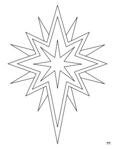 Christmas Stars - 25 FREE Printables | Printabulls