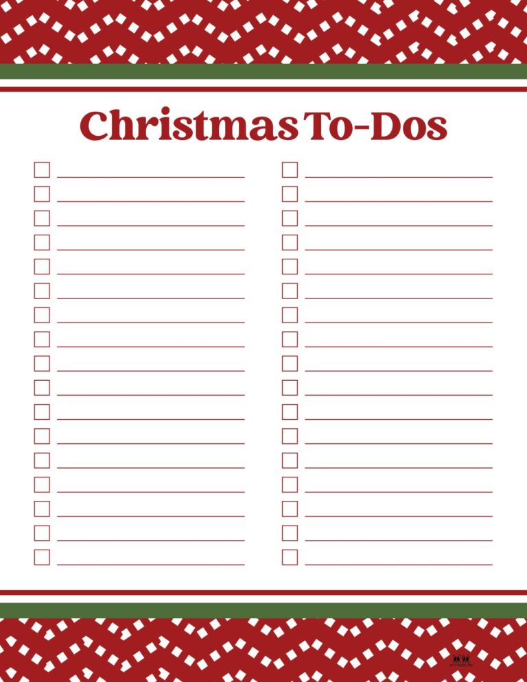 Christmas To Do Lists - 10 FREE Lists | Printabulls