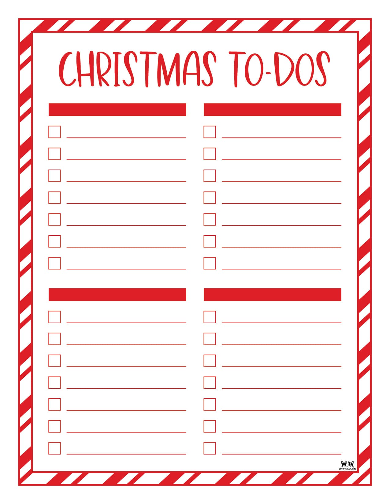 Christmas To Do Lists - 10 FREE Lists | Printabulls