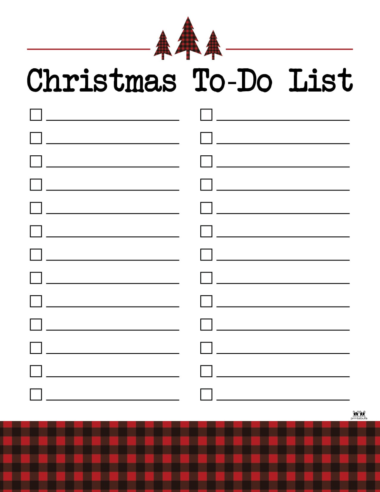 Christmas To Do Lists - 10 FREE Lists | Printabulls