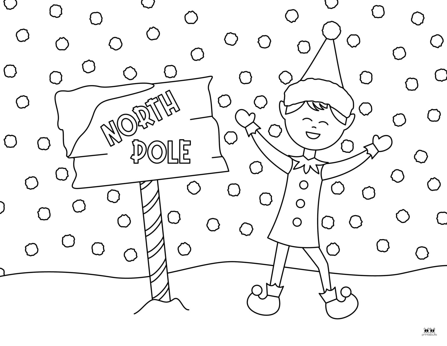 Elf Coloring Pages - 25 FREE Printable Pages | Printabulls