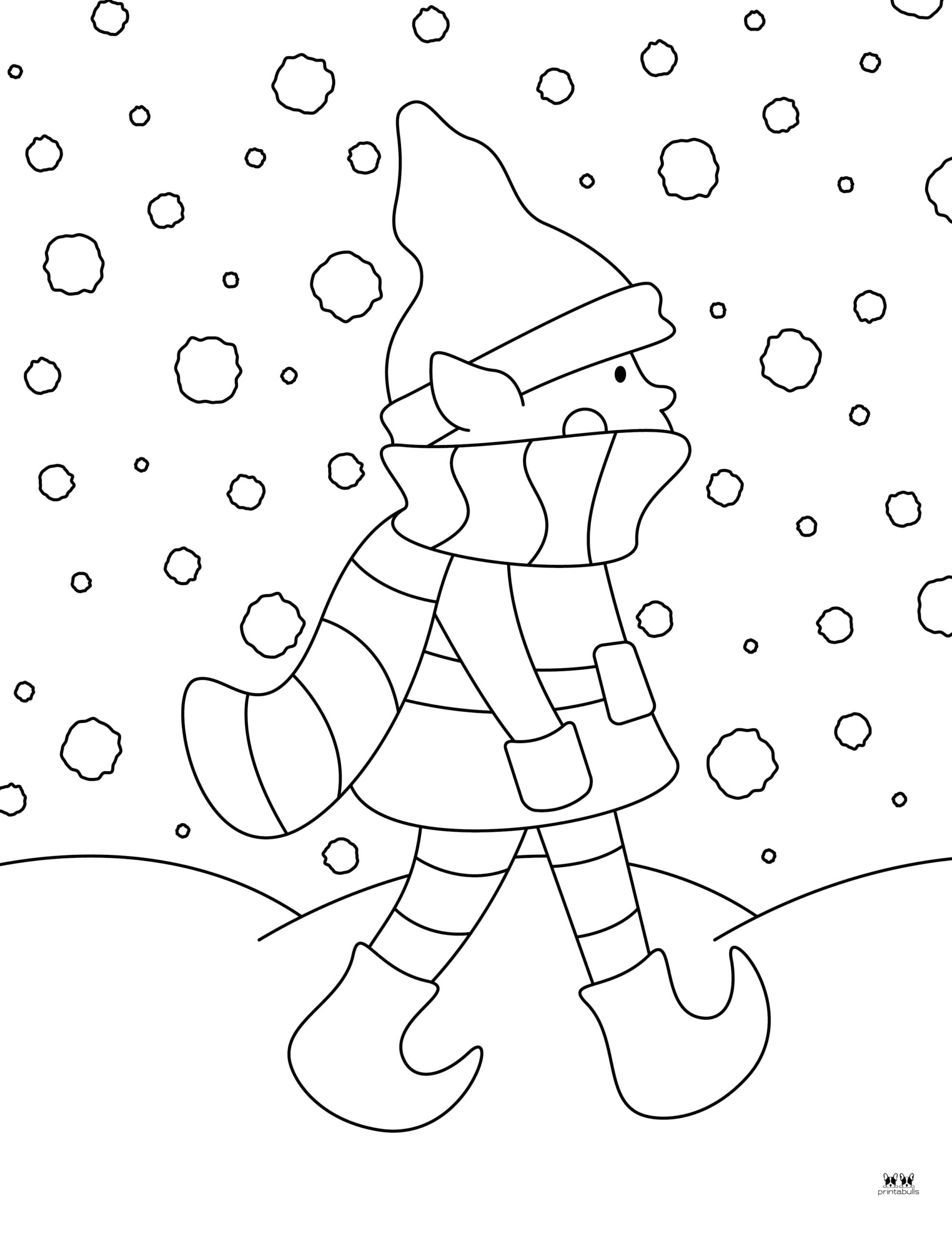 Elf Coloring Pages - 25 FREE Printable Pages | Printabulls
