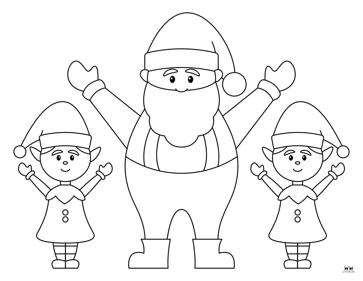 Elf Coloring Pages - 25 FREE Printable Pages | Printabulls