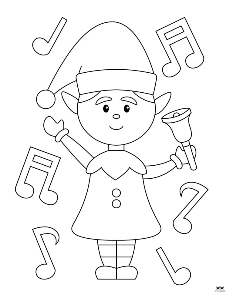 Elf Coloring Pages - 25 FREE Printable Pages | Printabulls