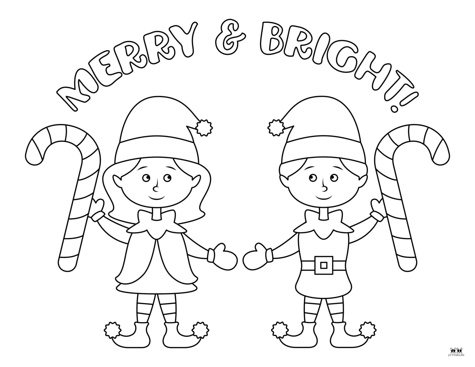 Elf Coloring Pages - 25 FREE Printable Pages | Printabulls