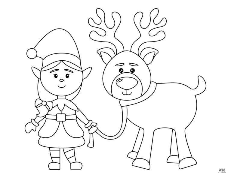 Elf Coloring Pages - 25 FREE Printable Pages | Printabulls