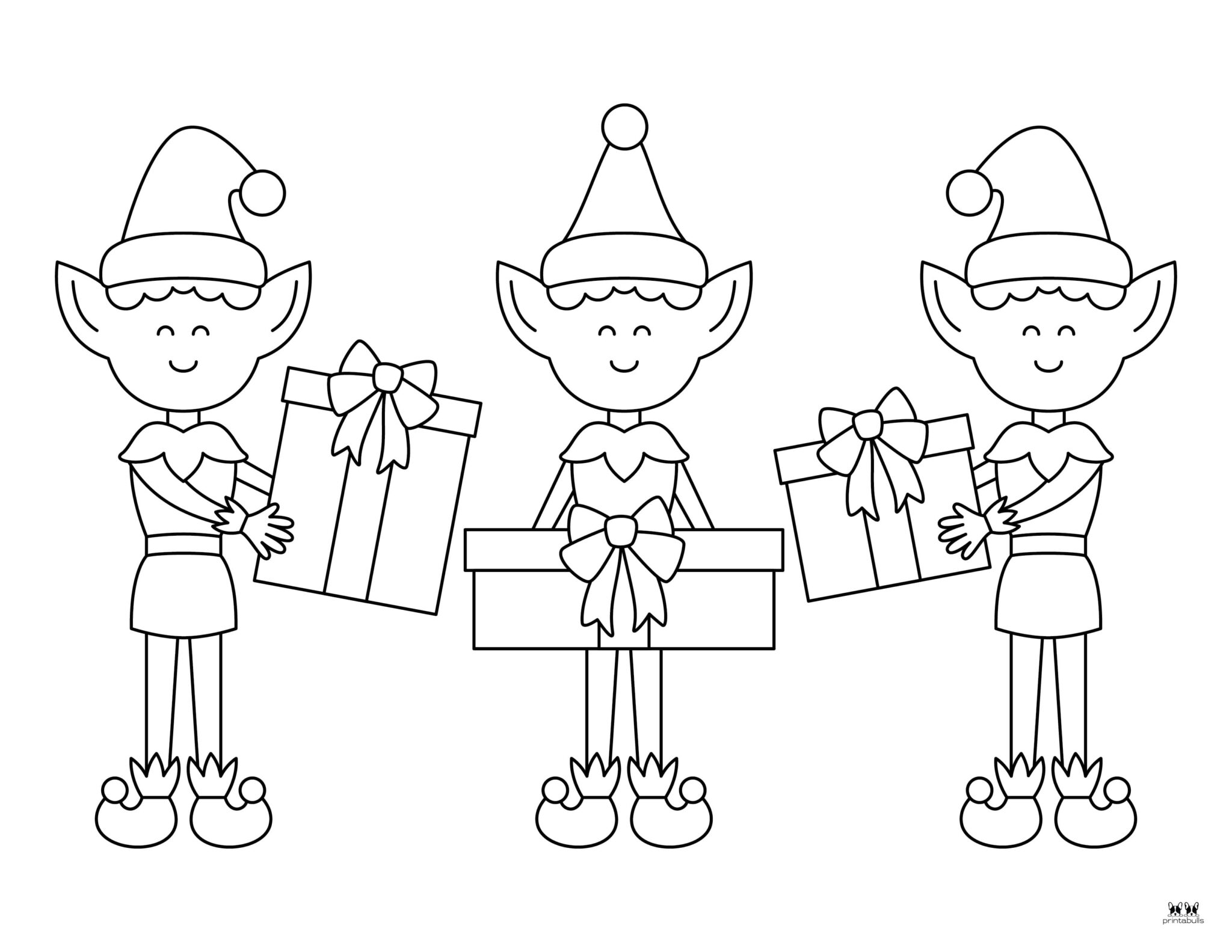 Elf Coloring Pages - 25 FREE Printable Pages | Printabulls