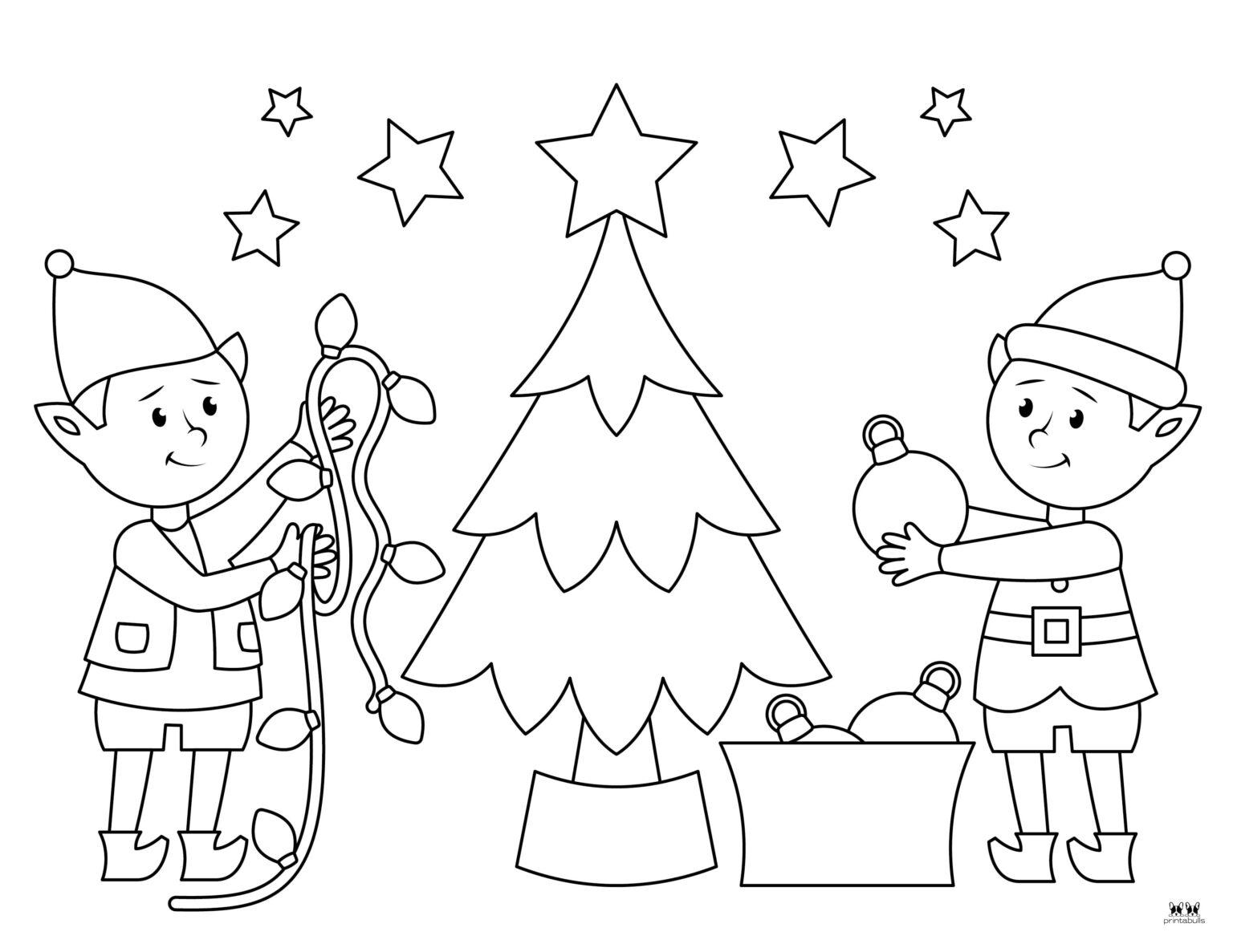 Elf Coloring Pages - 25 FREE Printable Pages | Printabulls