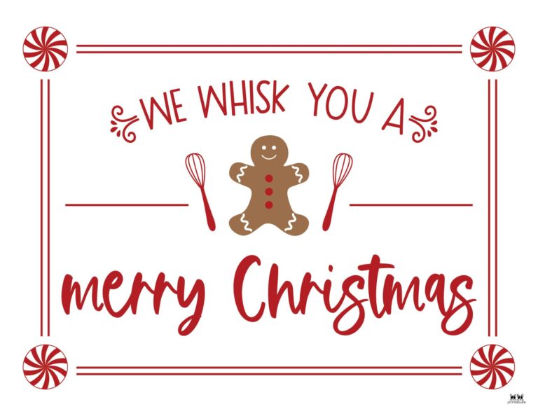Merry Christmas Printables - 25 FREE Pages | Printabulls