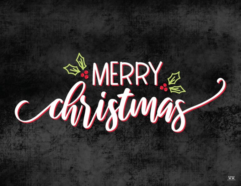 Merry Christmas Printables - 25 FREE Pages | Printabulls