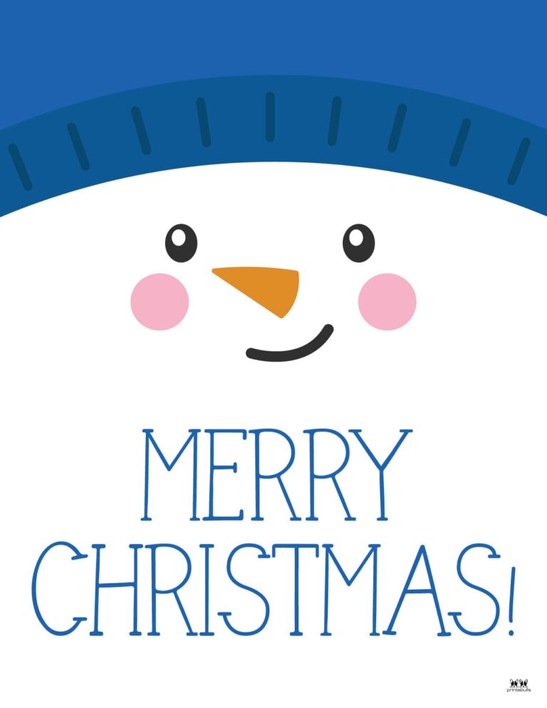 Merry Christmas Printables - 25 FREE Pages | Printabulls