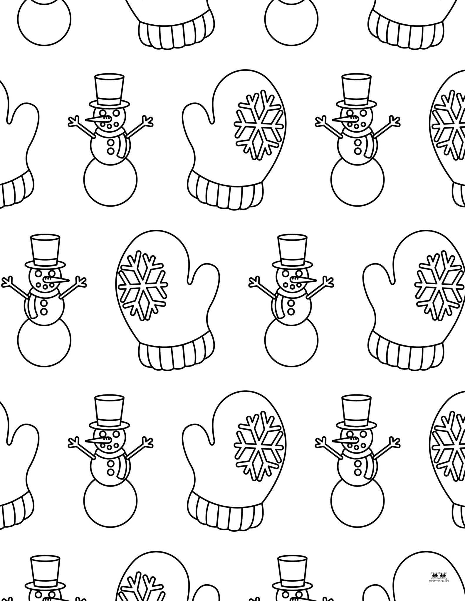 Mitten Coloring Pages & Templates - 25 Pages | Printabulls