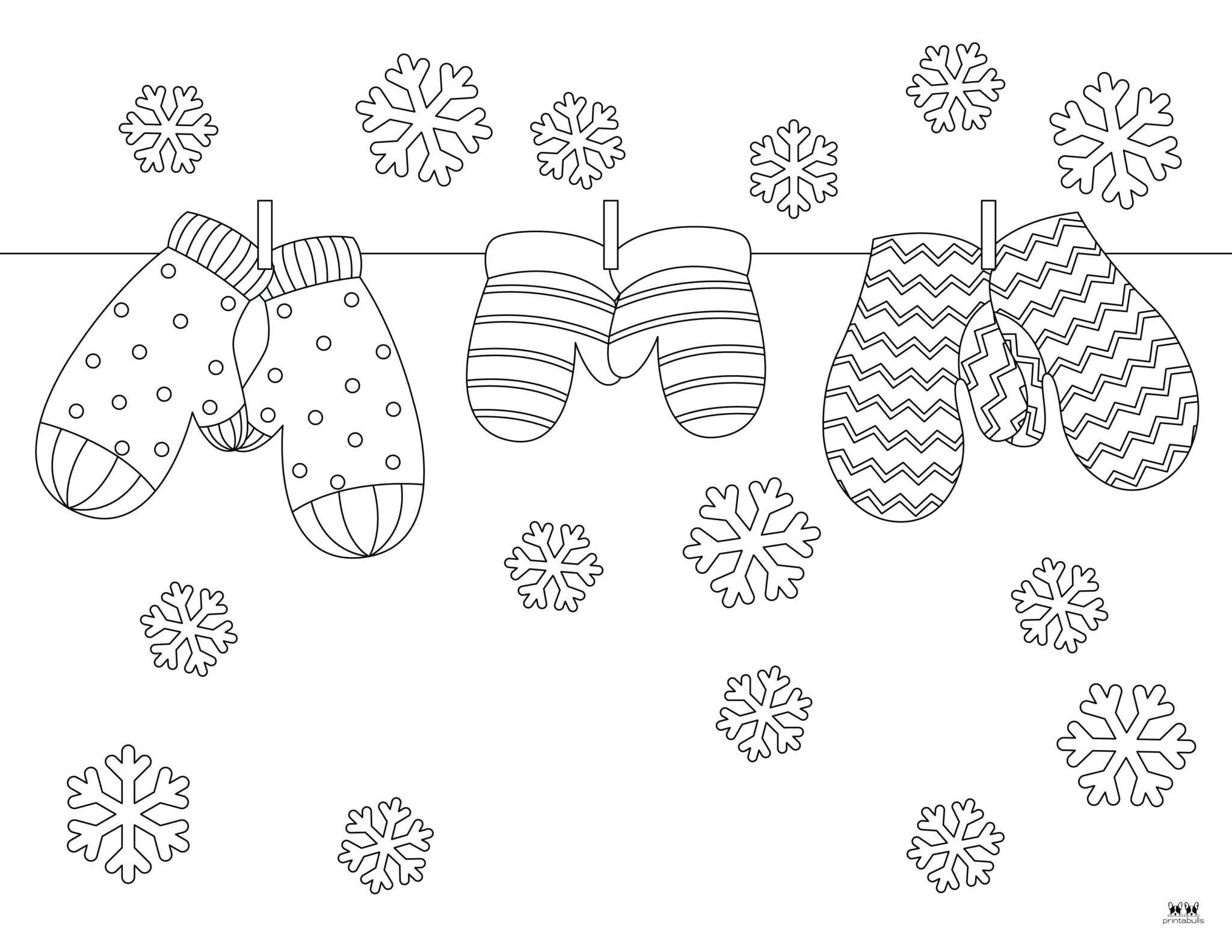 Mitten Coloring Pages & Templates - 25 Pages | Printabulls